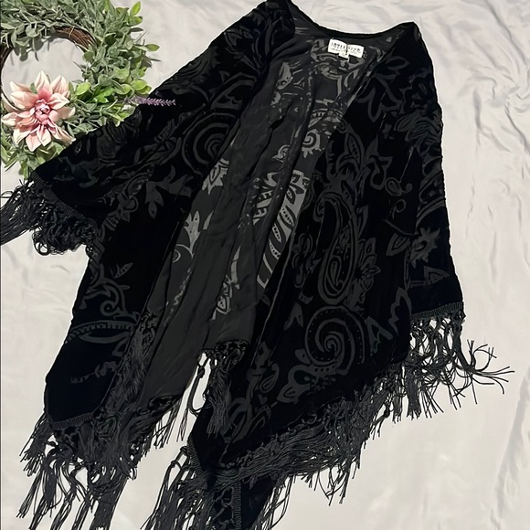 Idyllwind | Other | Idyllwind Black Fringe Kimono | Poshmark